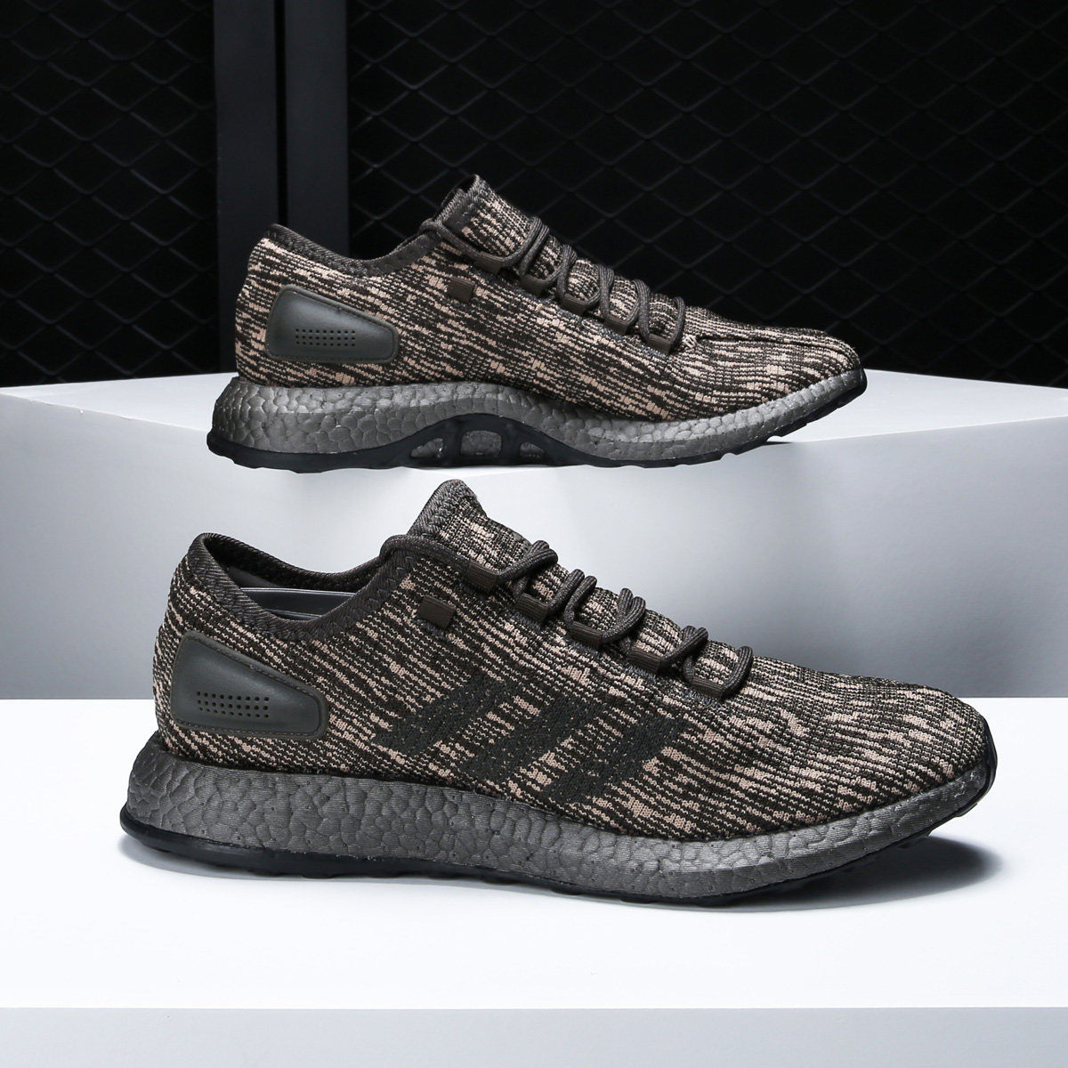 Adidas/阿迪达斯正品 18秋季新款Pure boost轻便运动跑步鞋BB6281_虎窝淘