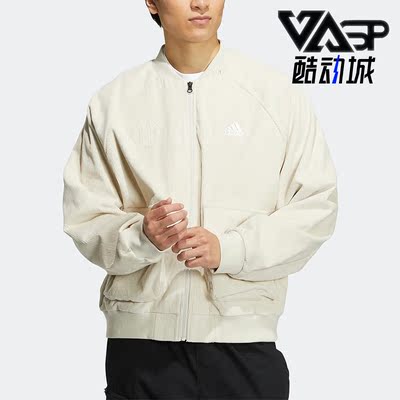 阿迪达斯正品男运动休闲加绒外套
