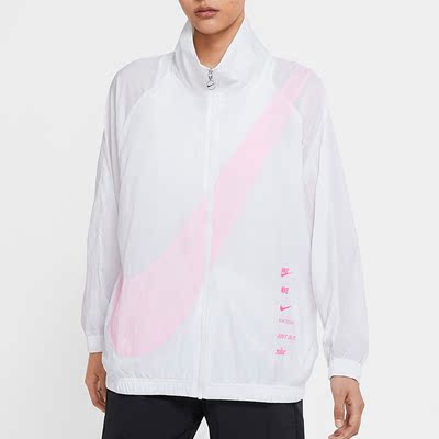 耐克女子大LOGO运动夹克外套