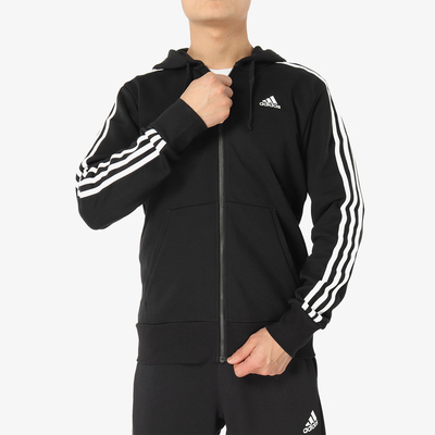 Adidas新款连帽外套针织夹克