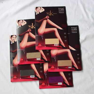 艺菲服饰SK8808脚尖加固开裆职业OL空姐超薄耐穿丝滑紫色性感