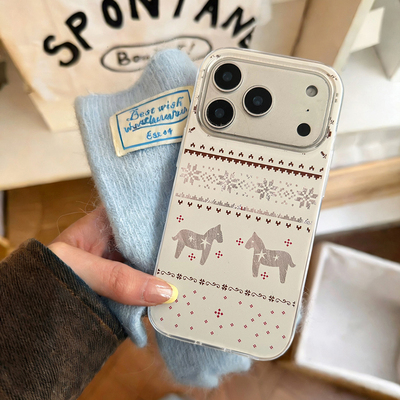 ins雪花小马适用IQOOZ11TURBO手机壳IQOO NEO9SPRO+硅胶NEO10/13全包6/7/8PRO小众11大孔15防摔12软壳Z8x女款