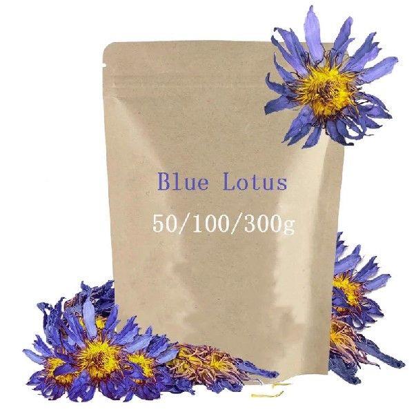 50/100/300g Natural Blue Lotus Top Whole Blue Lotus Flower D_虎窝淘