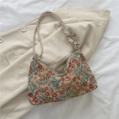 Niche bag women's 2022 new sense ethnic style simple shoulde