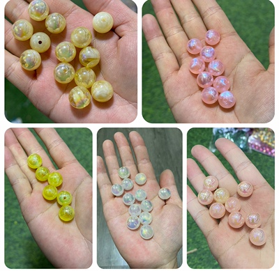 夜光细粉流沙K14黛紫白色百搭爆款diy手机背链钥匙扣手作女配饰