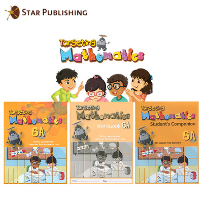 套装进口原版 新加坡小学数学教材 Targeting Mathematics 6A 家庭自学辅导套装（含1本学生书+1本课堂练习册+1本课外练习册）