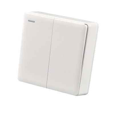 明装二开多控 双开三控中继 中途过桥开关 双刀双掷86型面板