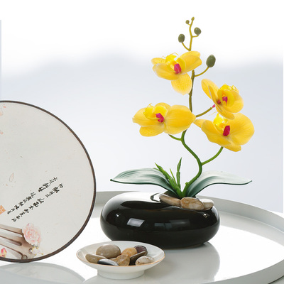 仿真花手感pu蝴蝶兰客厅