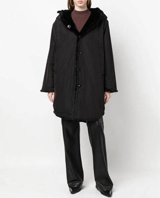 秋冬女士外套兔毛中长款冬装大衣 SEVENTY外贸尾货