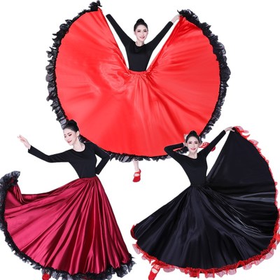肚皮舞裙子舞蹈裙西班牙斗牛裙子