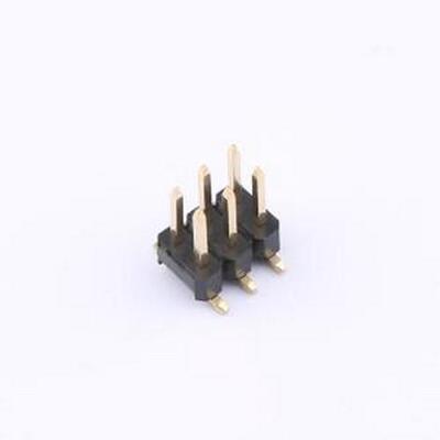 XDZ254-2-03-S-2.5-G1 排针 2x3P 间距:2.54mm 立贴 方针 SMD,P=2