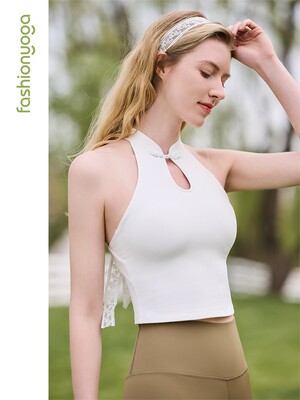 凡圣带胸垫短款时尚弹力