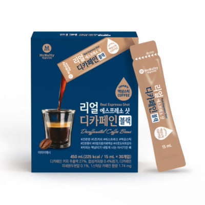 韩国直邮mcnulty液体咖啡黑美式浓缩低咖啡因30条