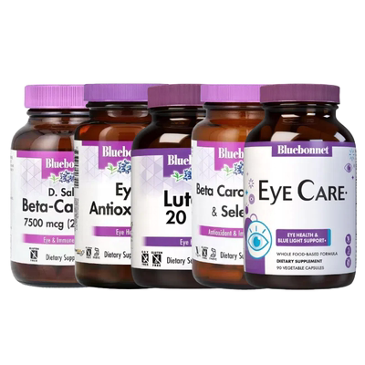 Bluebonnet胡萝卜素Eye维生素C硒E叶黄素Care玉米黄质Antioxidant