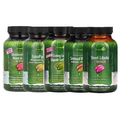 Irwin Naturals女平衡KSM-66南非醉茄月见草EstroPause Menopause