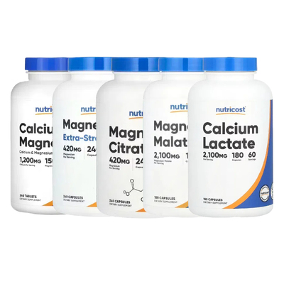 Nutricost女性BHB氯氧化镁锌+与维生素D3-葡萄糖抗坏血乳清碳酸钙