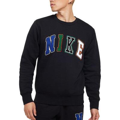 耐克男装潮流字母印花圆领卫衣
