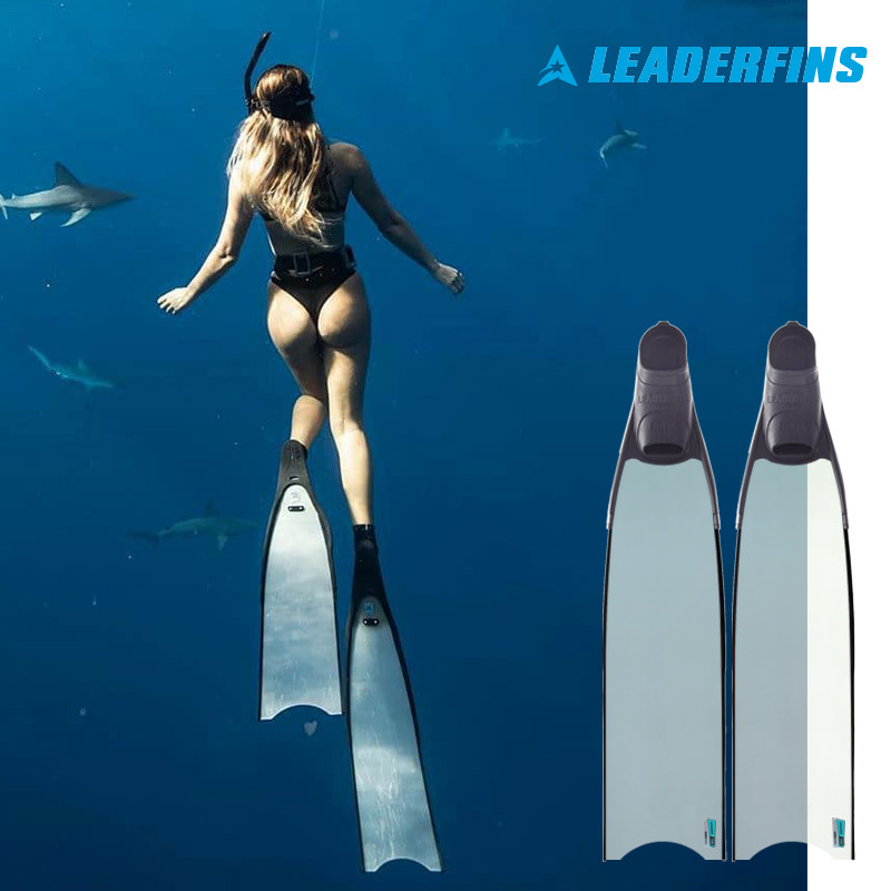 现货Leaderfins 自由潜长脚蹼 自由潜水渔猎脚蹼纯碳纤维脚蹼蛙鞋
