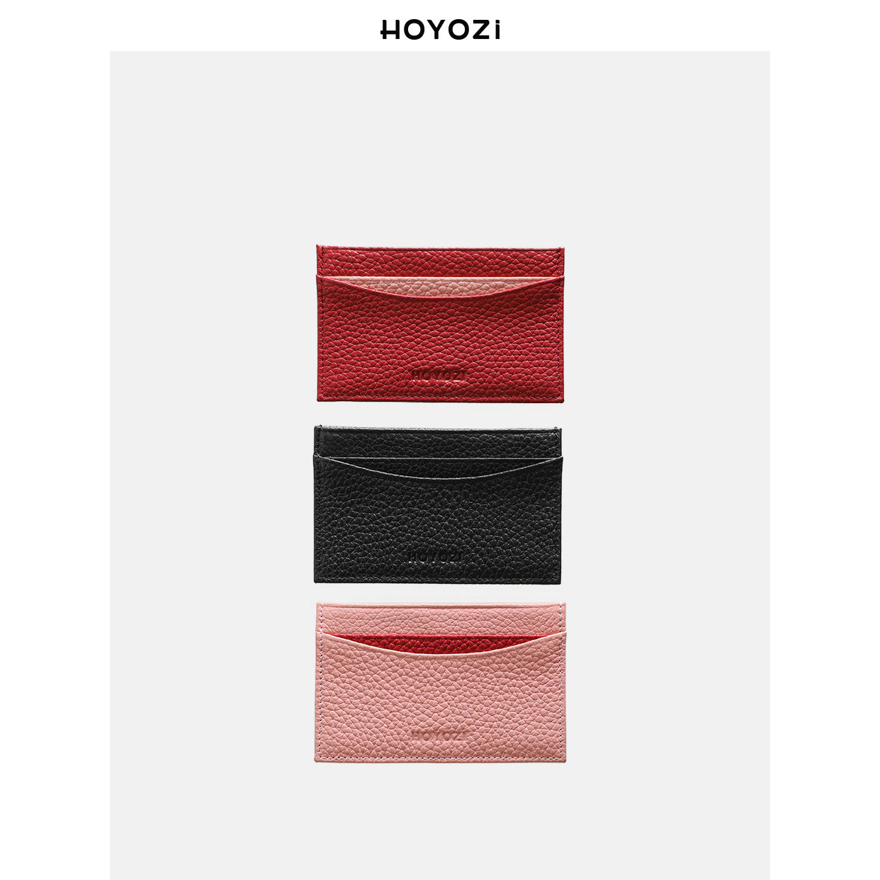 【小优家包包】HOYOZI百利甜心 原创头层牛皮小卡包真皮多卡位