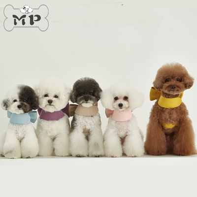 韩代宠物大蝴蝶结纯色胸背牵引绳