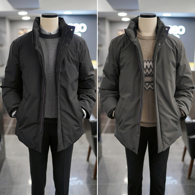 冬BASSO日常休闲立领鹅绒羽绒服