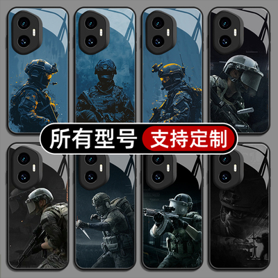 暗区突围射击游戏周边适用荣耀300pro200手机壳80SE90GT100玻璃壳70PRO+来图定制60plus50S畅玩30青春版20i