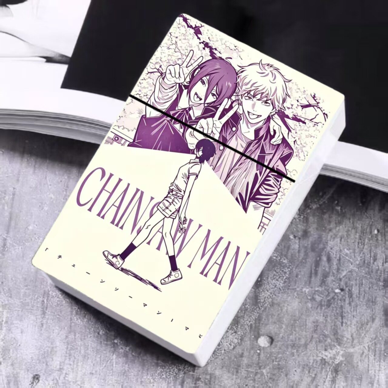 日漫电锯人周边卡片盒可装粗支烟盒电次波奇塔雷塞烟盒按压自动弹