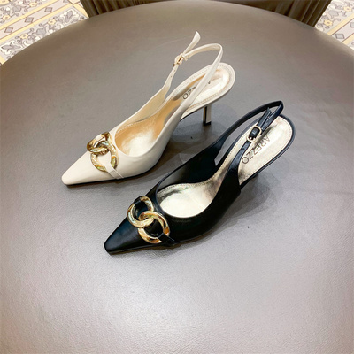 AREZZO链条slingback性感高跟鞋