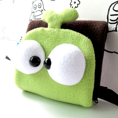 plumo可爱短款萌钱包多卡位布艺