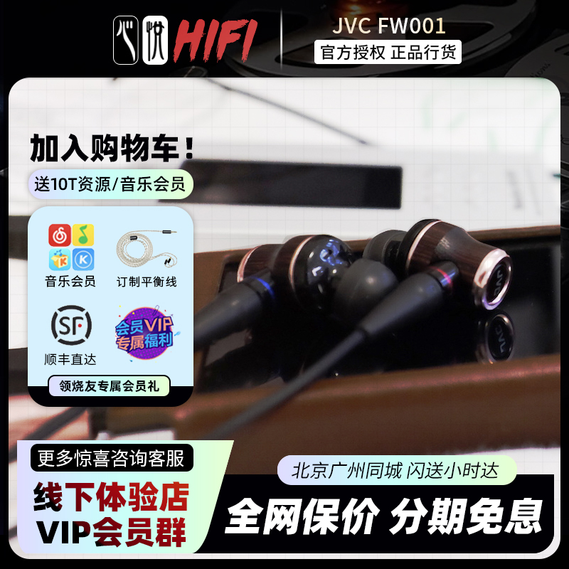 JVC/杰伟世 FW01 FW02 FW03木振膜动圈耳塞 HIFI发烧入耳式耳机_虎窝淘