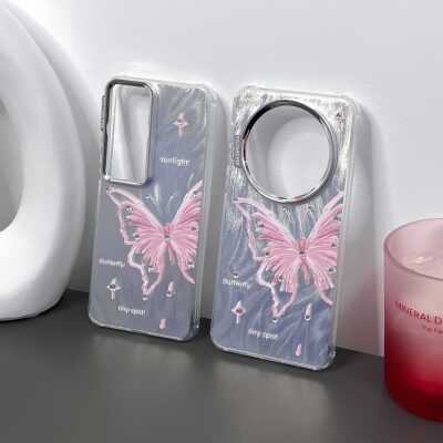 适用华为mate60pro手机壳新款防摔外壳meta50保护套mt60气质m60后壳mete40小众高级感p60女神镭射