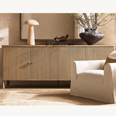 美国RH家具现代简约实木餐边柜