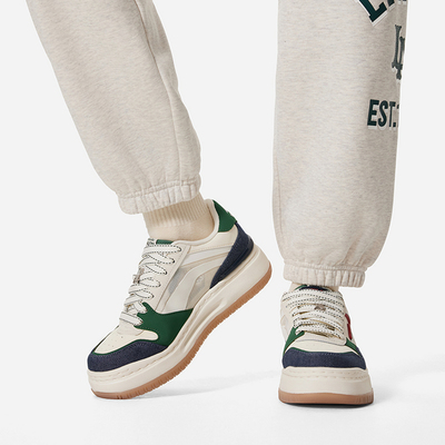 李宁板鞋24秋季新品FUTUREC1女子舒适软弹经典休闲鞋AGCU068-B品