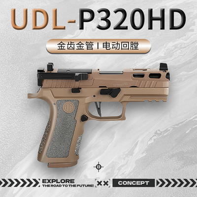 有稻理udl p320 x5 HD火控电手金齿电动成人模型玩具枪 m17 3323