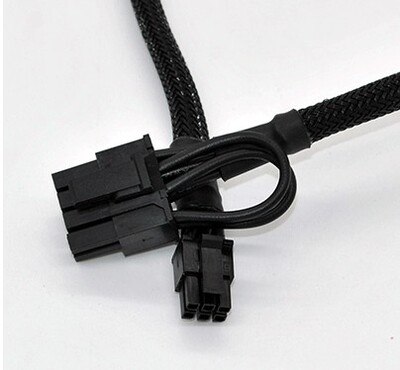 适用苹果G5/Mac Pro 小6Pin转标准大8P(6+2)显卡电源线