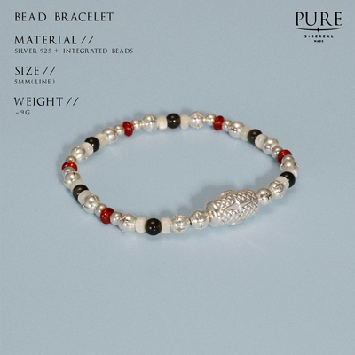 镂空纯银小珠链中性银饰