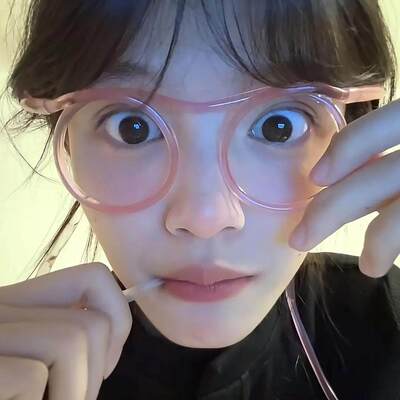 网红创意个性卡通眼镜吸