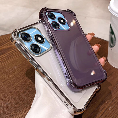 四角气囊防摔适用传音TECNO SPARK10c手机壳透明保护套软外壳男女简约ins风全包软壳tpu硅胶个性网红可爱情侣