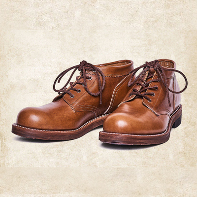 茶芯马皮款】ROLLING DUB TRIO 德永胜也 A01 工装靴 日产手工靴