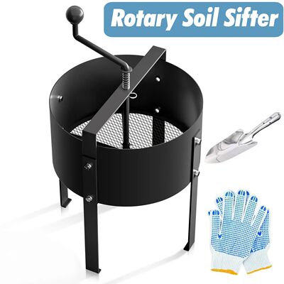 Rotary Soil Sifter Compost Sieve Garden Potting Sifting