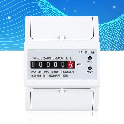 Energy Counter Meter DDS1891 Single Phase 4P Energy Counter