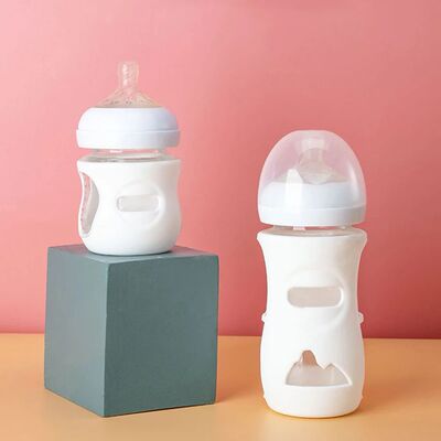 Baby Feeding Bottle Protective Cover Silicone Anti Breakage