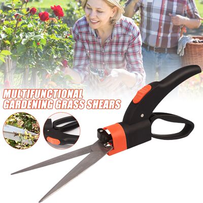 Garden Scissors Lawn Garden Mowing Shears With 360 Degree