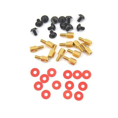 12pcs Computer Screws Motherboard Standoffs/ Screws/