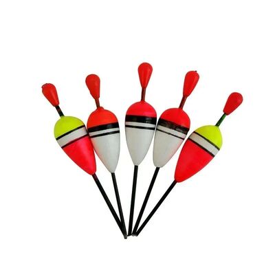 15Pcs/set Fishing Float Vertical Buoy with Glow Stick