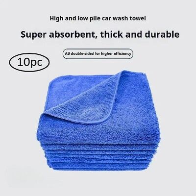 10Pcs Microfiber Cleaning Cloths 30x30cm Lint Free Car Wash