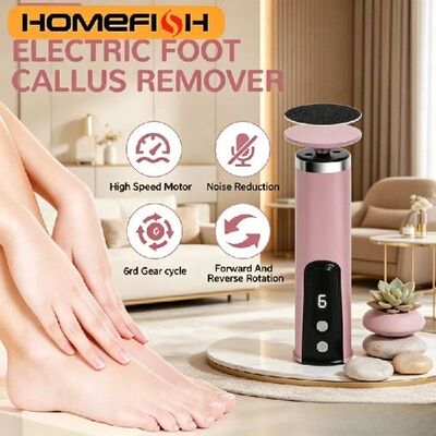 2-in-1 Rechargeable Electric Foot Callus Remover, Wireless