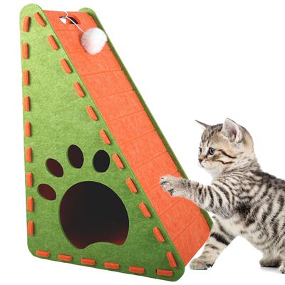 Felt Cloth Cat Scratcher Vertical Cat Pet Scratch Board Toy