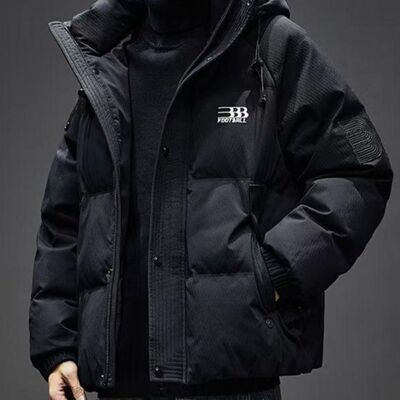 冬季鸭绒新款连帽羽绒服潮牌