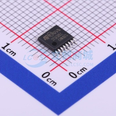 RS232芯片 ST3232ECTR TSSOP-16 ST(意法半导体) 电子元器件配单